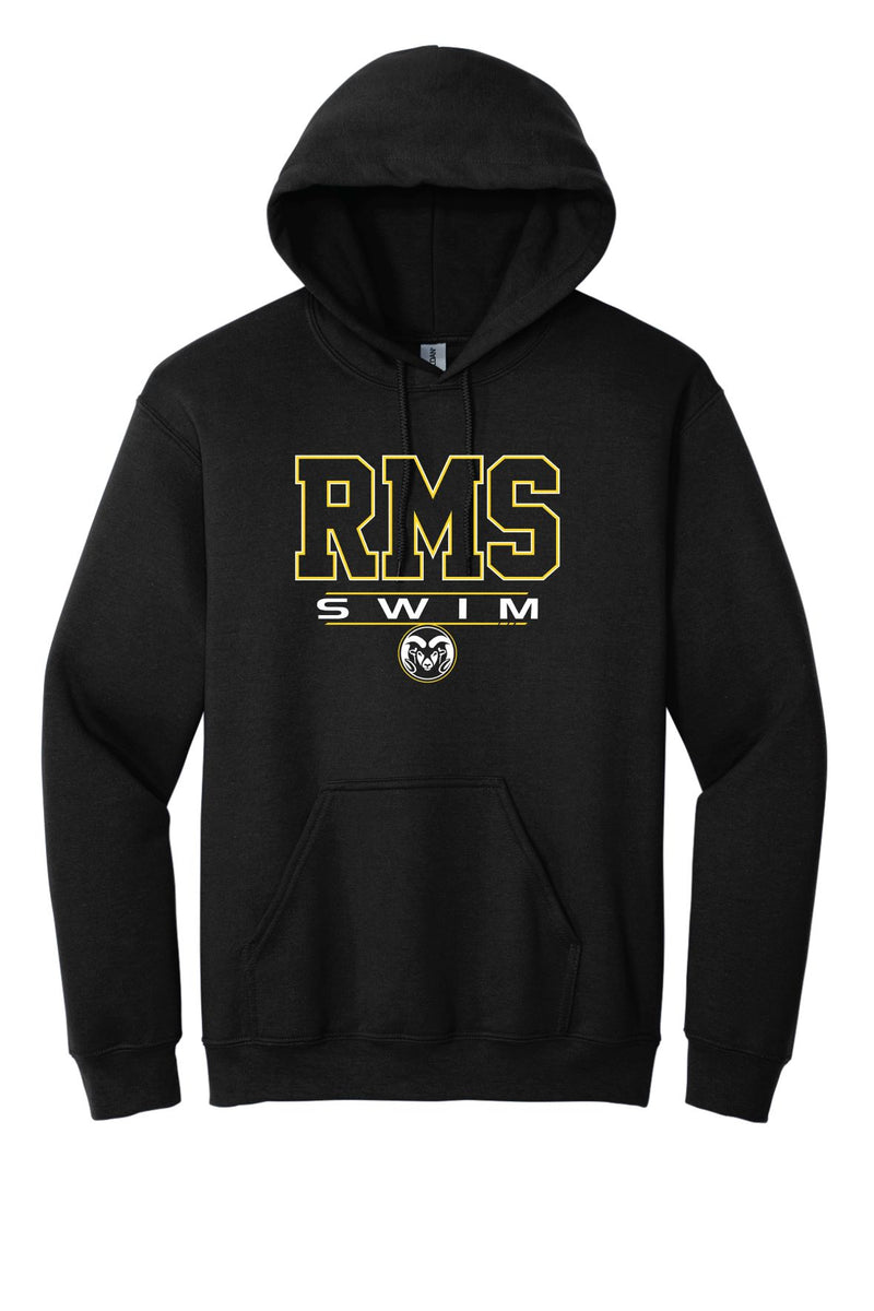 RMS Swim Adult Black Hoodie – The Eagles' Nest Custom Apparel & Gifts